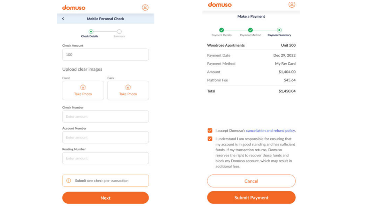 How to Use Mobile Check Pay with Domuso – Domuso Support