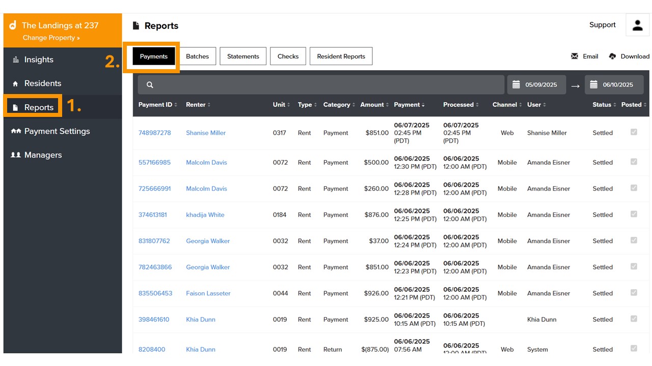 Using Domuso to Research Payments – Domuso Support