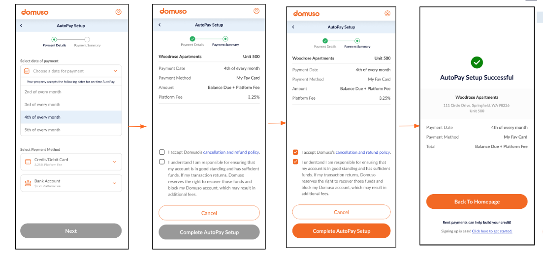 Managing Autopay – Domuso Support