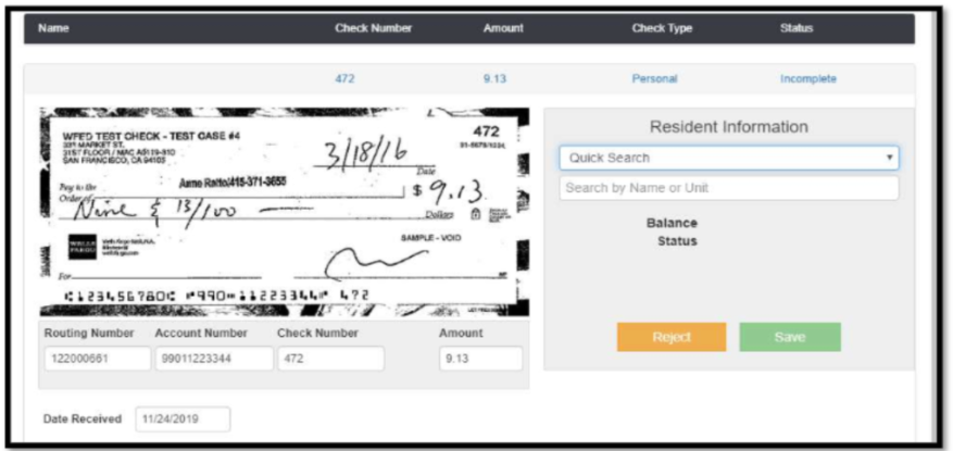Check Scanning: How to Process Resident Payments – Domuso Support